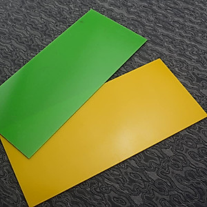 GROWRS 3 pieces of G10 steel paper knife handle patch material knife handle gasket yellow steel paper