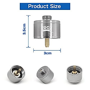 BRS-17GX Propane Gas Canister Adapter 1Lb Propane Small Tank Input and EN417 Lindal Valve Output Propane Canister Converter Multi-Function Adapter for Outdoor Hiking Picnic Kitchen with Gas Tank Bracket
