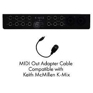 Keith McMillen Instruments USB Mini to 5-Pin DIN MIDI Out Adapter Cable | for KMI Products Only