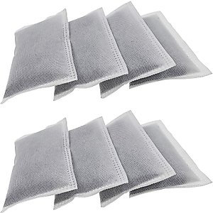 EUSAN 8 Pack Activated Charcoal Odor Absorbing Filter Refill Deodorizer Compatible with iTouchless Trash Cans | Activated Charcoal Odor Absorbing Filter Refill