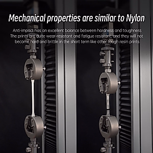 RESIONE Anti-Impact Resin, 3D Printer Resin with Impact-Resistant and Durable Nylon-Like Resins Which is Wear-Resistant and High-Precision for LCD/MSLA/DLP Prtiner (White-Grey, 1kg)