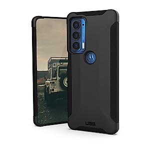 URBAN ARMOR GEAR UAG Made for Motorola Moto Edge 2021 Case (USA & CA Models Only) 6.8" Scout Rugged Sleek Shockproof Lightweight Antimicrobial Military Drop Tested Protective Cover, Black