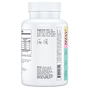 Alani Nu Omega 3 Fish Oil, 1500MG, 800mg EPA, 600mg DHA, Gluten-Free, (60 Softgels) 30 Servings