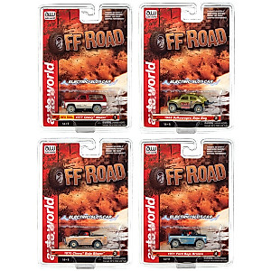 Auto World Xtraction 1971 Ford Baja Bronco (Blue) HO Scale Slot Car