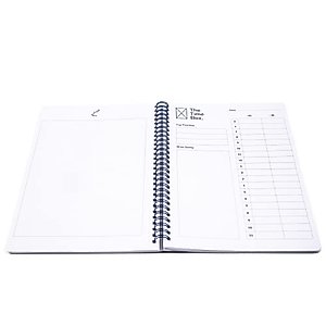 The Time Box Daily Management Notebook - Time Blocking To Do List Planner, Brain Dump Agenda, Blank Hourly Personal Organizer Notepad for Work 140 Undated Pages 7" x 10"
