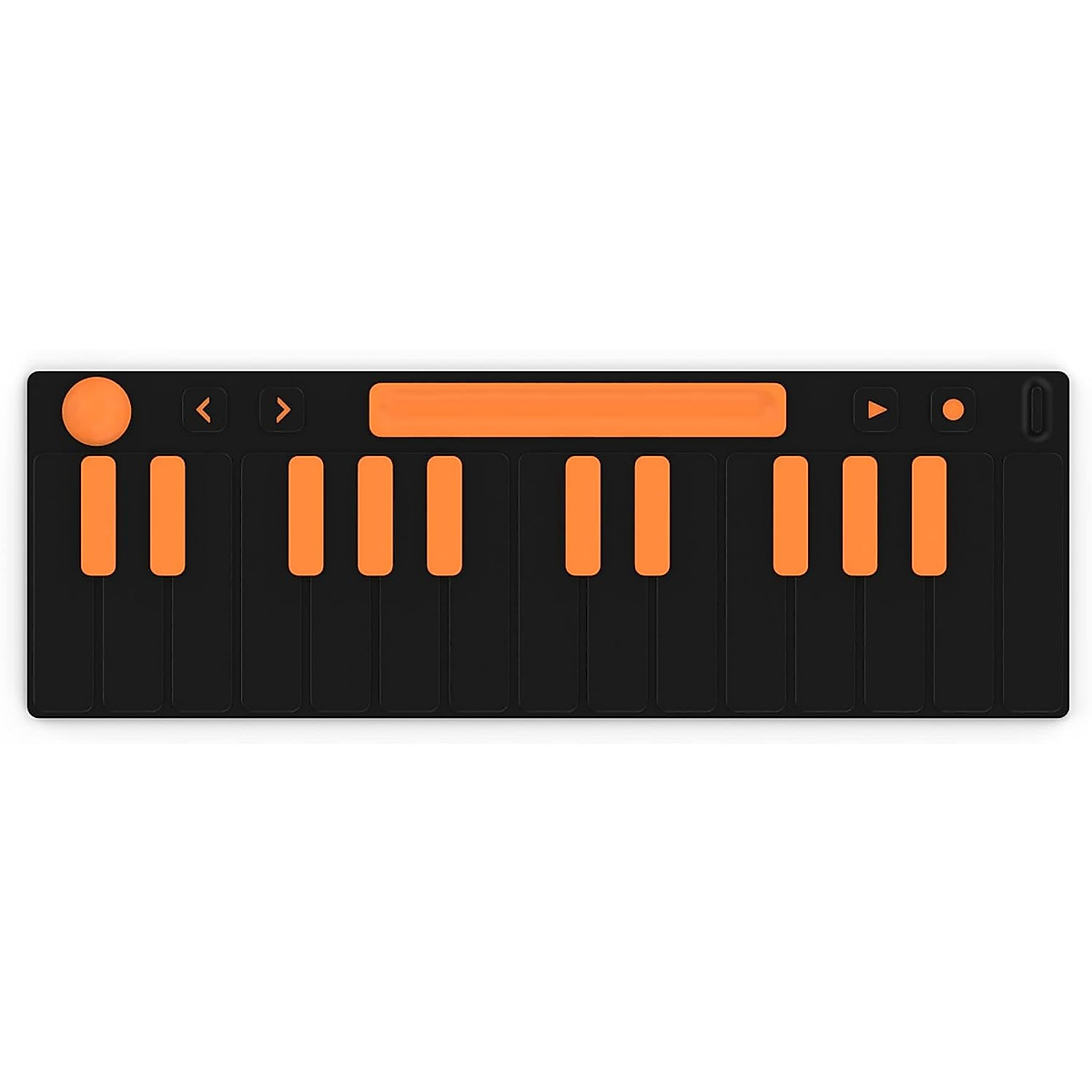 Piano Pad Accessory for J-Play MIDI Controller - 25 Keys and Effect Zone, Dedicated Musical App Included, Plug & Play Music Instrument Fire Edition