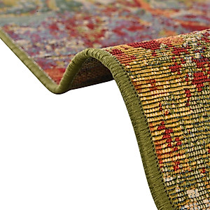 Rugs.com Outdoor Modern Collection Rug – 2' 7 x 12' Runner Multi Flatweave Rug Perfect for Hallways, Entryways