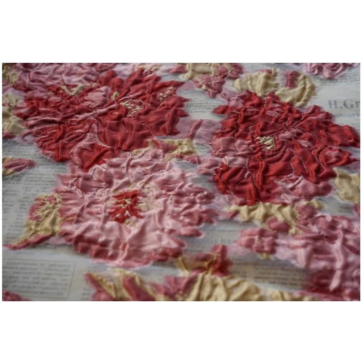 XMTXZYM 2 Meter Yarn Dyed Embossed Jacquard Fabric Women's Dress DIY Sewing Fabric