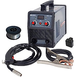 AMICO MIG-130, 130 Amp Flux Cored Gasless MIG Welding Machine, 115/230V Dual Voltage Welder New
