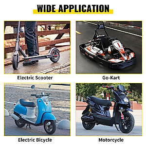 VEVOR Electric Brushless DC Motor,72V 3000W Brushless Electric Motor,4900RPM Brushless Motor Kit,w/Controller and Throttle Grip for Electric Scooter E Bike Engine Motorcycle DIY Part Conversion Kit