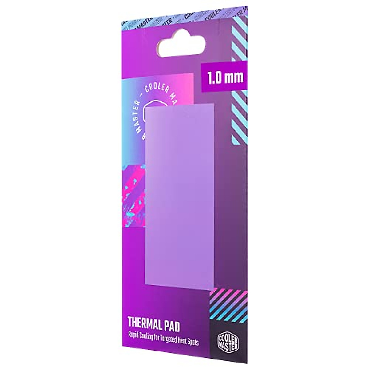 Cooler Master Thermal Pad 1.0 mm High Performance Thermal Pad, Conductivity W/m.k= 13.3m, Nano Elements Rapid Cooling, Double-Sided Adhesive for Electronics and Devices (TPX-NOPP-9010-R1)