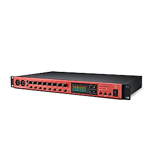 Fo­cus­rite Clar­ett+ Oc­to­Pre Pro­fes­sion­al Qual­ity 8-in/8-out ADAT Mic Preamp for Mu­sic Pro­duc­tion, with High Dy­nam­ic Range, Ul­tra-low Noise, and All-ana­logue Air