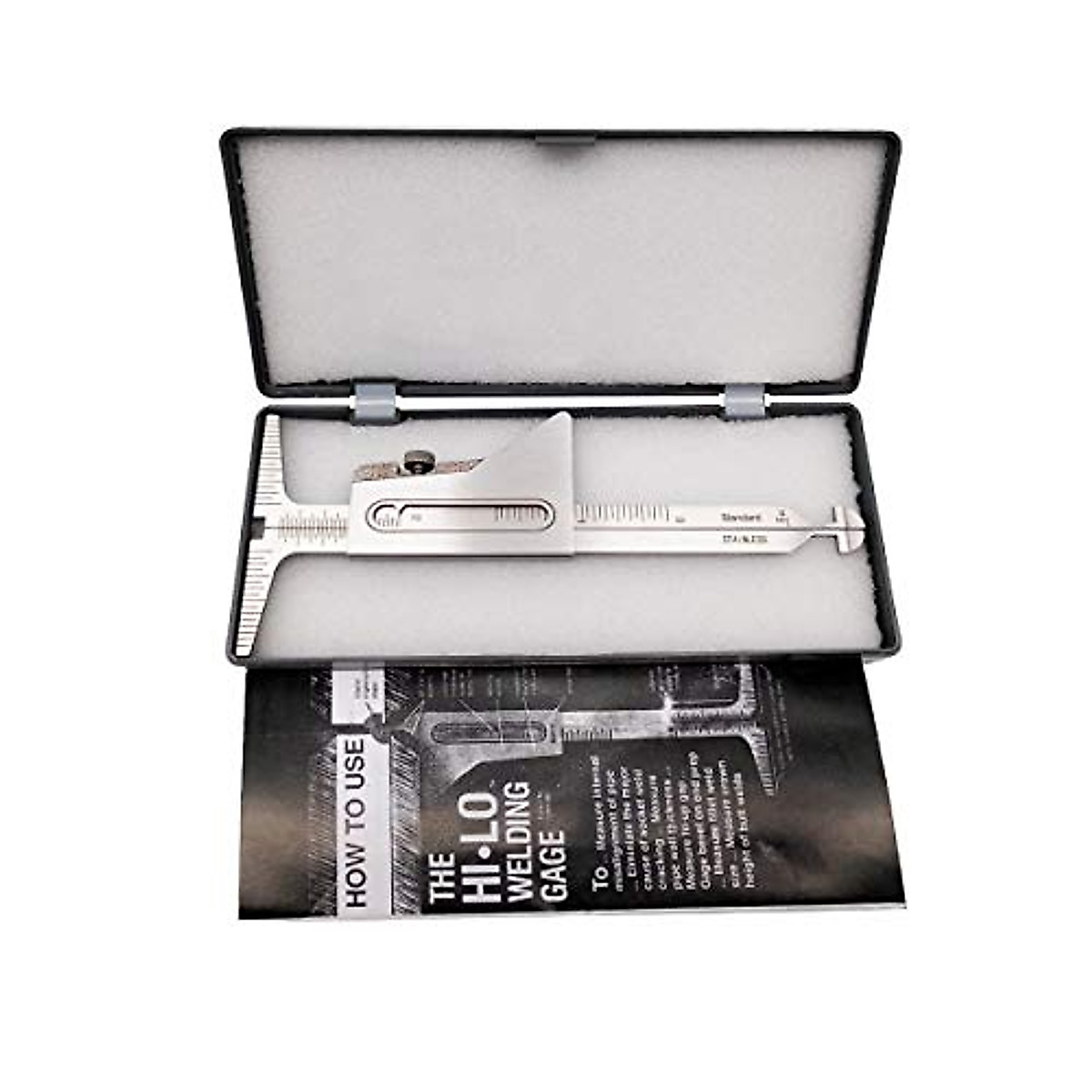 Necygoo Weld Gauge Set Hi-Lo Welding Gauge and 1/32-5/8 Inch 1-15mm Taper Gauge Stainless Steel Imperial Metric Measurement Welding Gauge