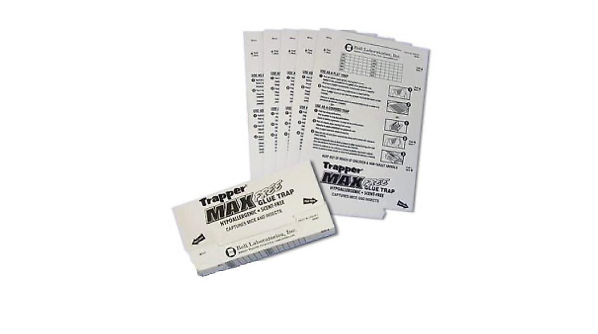 Trapper Max Free Mouse Glue Traps - Effective Rodent Control (72 Pack)