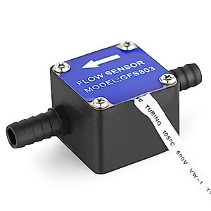 DIGITEN 3/8" Connect Hose Oil Fuel Gas Diesel Milk Water Liquid Flow Sensor Meter + Digital Display Flowmeter Quantitative Controller Counter