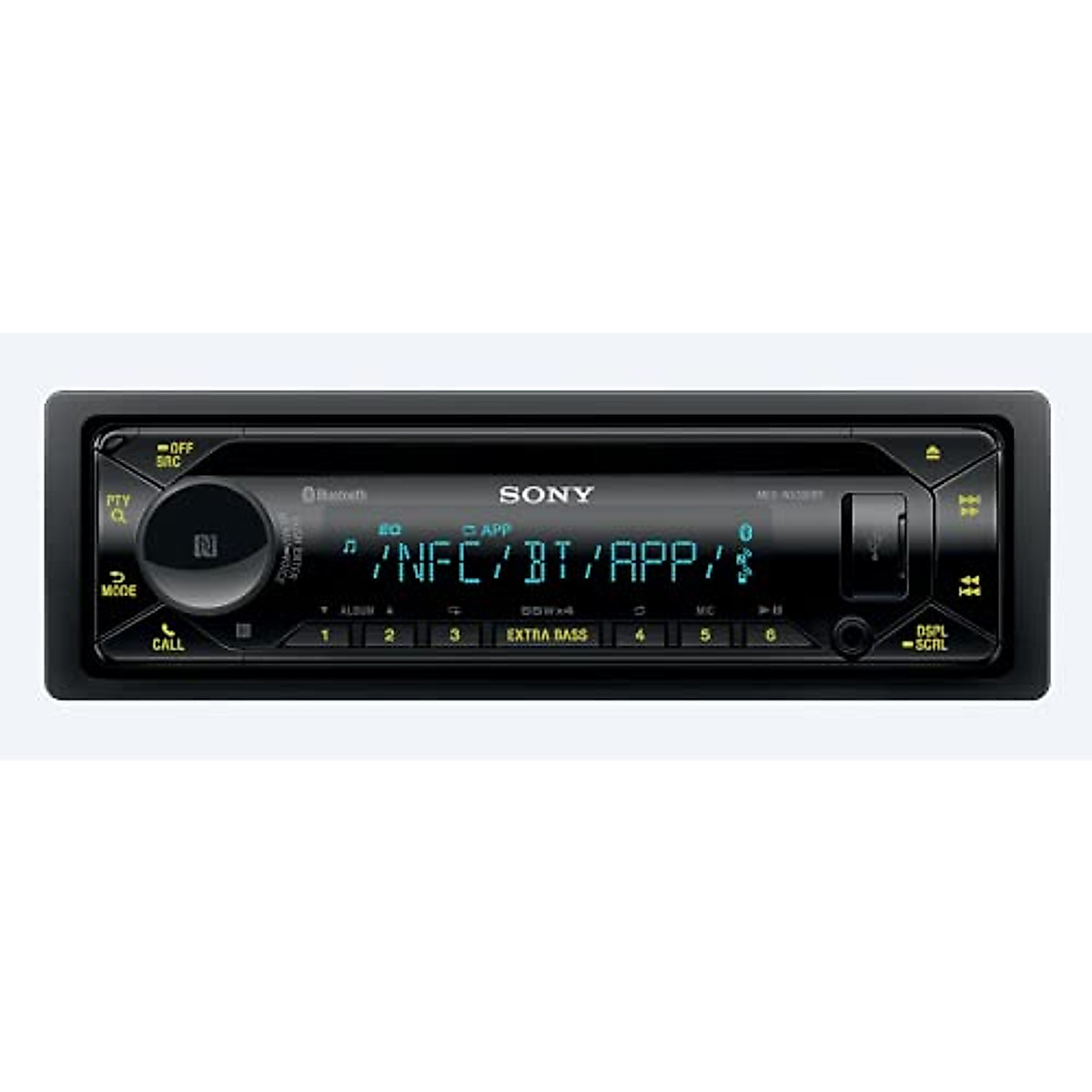 Sony MEX-N5300BT Car Stereo Single Din Radio with Bluetooth, CD Player, USB/AUX