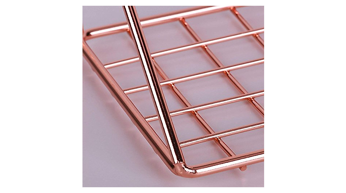 GRIDYMEN Rose Gold Wall Shelf for Grid Panels - Stylish & Space-Saving