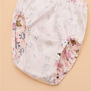 Toddler Underwear Girls 3T, Baby Girls' Training Underpants, Baby Girls' Rubber Pants, Plastic Diaper Covers for Swim Underwear Toddler Training Pants