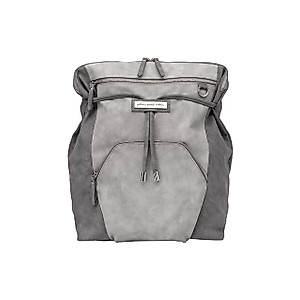 Petunia Pickle Bottom Cinch Convertible Backpack - Baby Bag - Baby Diaper Bag for Parents - Baby Backpack Diaper Bag - Stylish, Spacious, Secure Backpack for Busy Modern Moms & Dads - Pewter