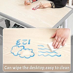 GarveeHome Kids Table and 6 Chair Set - Height Adjustable, Multifunctional Desk, Ergonomically Designed Chairs, Max 300lbs, for Ages 2-10, Classroom, Daycares, Home