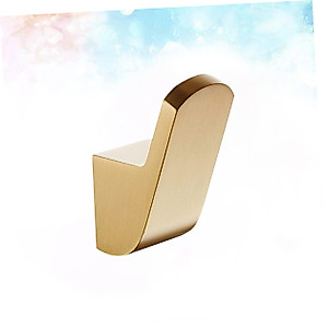 Cabilock 2pcs Towel Hooks Coat Hooks Wall Mounted Clothing Rack Metal Clothing Rack Bath Hook Brass Decor Wall Hooks Decorative Hooks Wall-Mounted Door Hook Towel Rack Coat Hanger Hook up