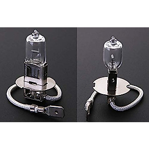 H3 12V 55W Halogen 55W H3 Halogen Bulb Super Warm White 55 Watt 12 Volt Halogen Light Bulb for Car Automotive Fog Lights,4 Pack