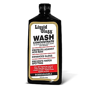 Liquid Glass Wash Concentrate - For use on Cars, Trucks, Boats, Aircraft, and in the home - 16 Fluid Ounces