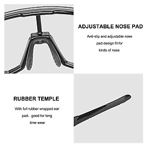 ROCKBROS Photochromic Sunglasses for Men Women Sports Cycling Glasses UV Protection Windproof Bike Glasses for Running