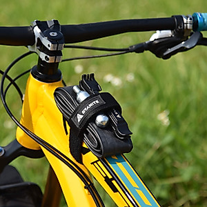 Granite Rockband MTB Frame Carrier Strap for Inner Tubes and Bike Tool Kit, Bike Storage Solution for Attaching Extra Gear on Your Mountain Bike, BMX Bike, Road Bike and Gravel Bike (Black)