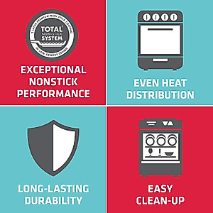 Circulon Harmony Utensil Kitchen Cooking Tools Set, 5 Piece, Merlot Red,47523