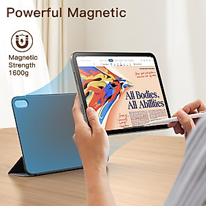 JETech Magnetic Case for iPad Mini (A17 Pro, 2024 Model, 7th Generation) / Mini 6 (2021 Model, 6th Generation), Magnetic Attachment, Slim Smart Tablet Cover with Auto Wake/Sleep (Black)