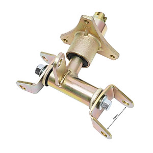 HinLIaDa Front Suspension Arm Assembly Kit, Upper & Lower Swing Arm Suspension Shock Kit with Steering Strut Knuckle&Wheel Hub For DIY ATV Quad Bike Buggy Go Kart Parts 220mm