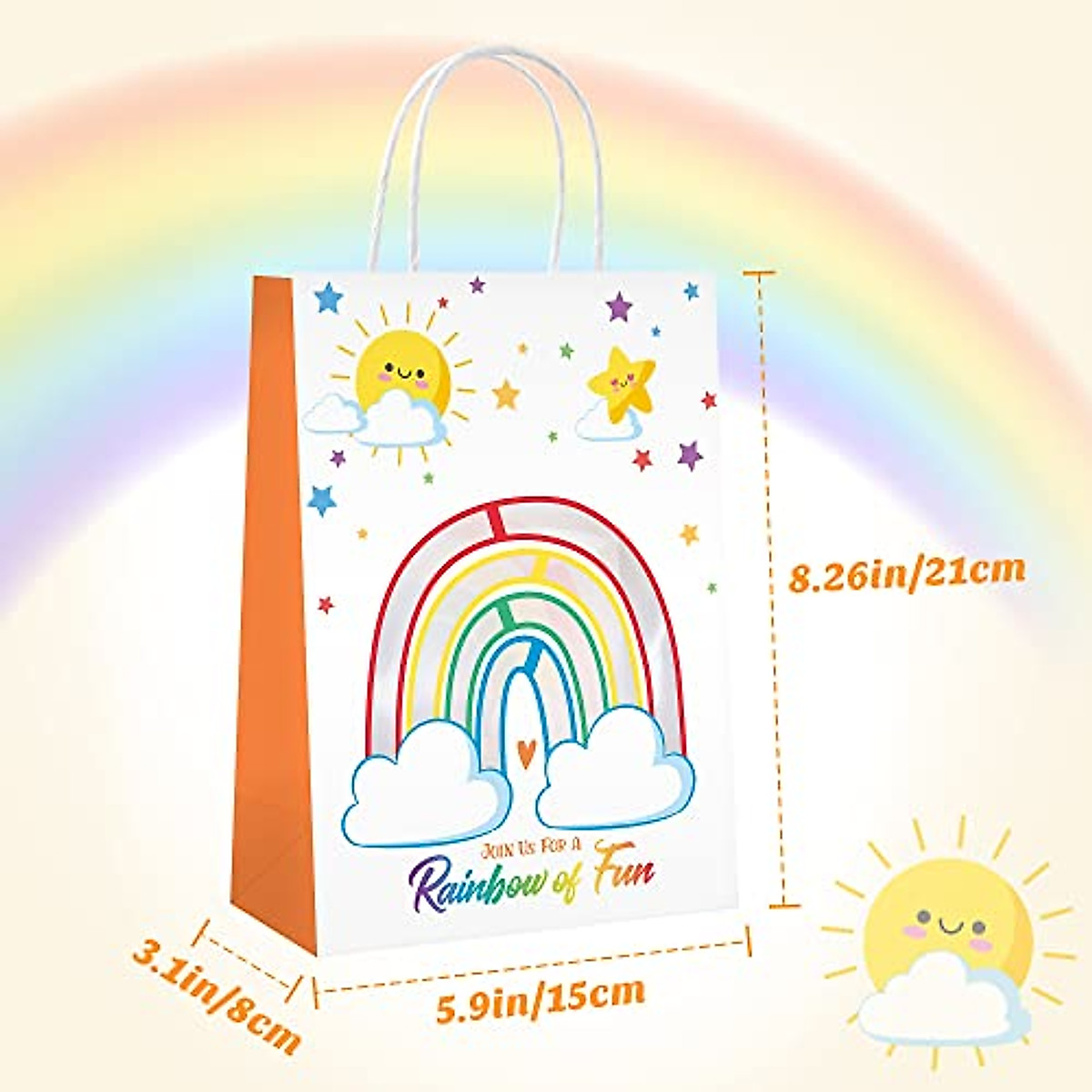 Mocoosy 18 Pack Rainbow Party Favor for Kids, Party Favor Supplies, Rainbow Candy Treat Birthday Gift Colorful Party Decorations for Baby Shower Birthday Party Favor