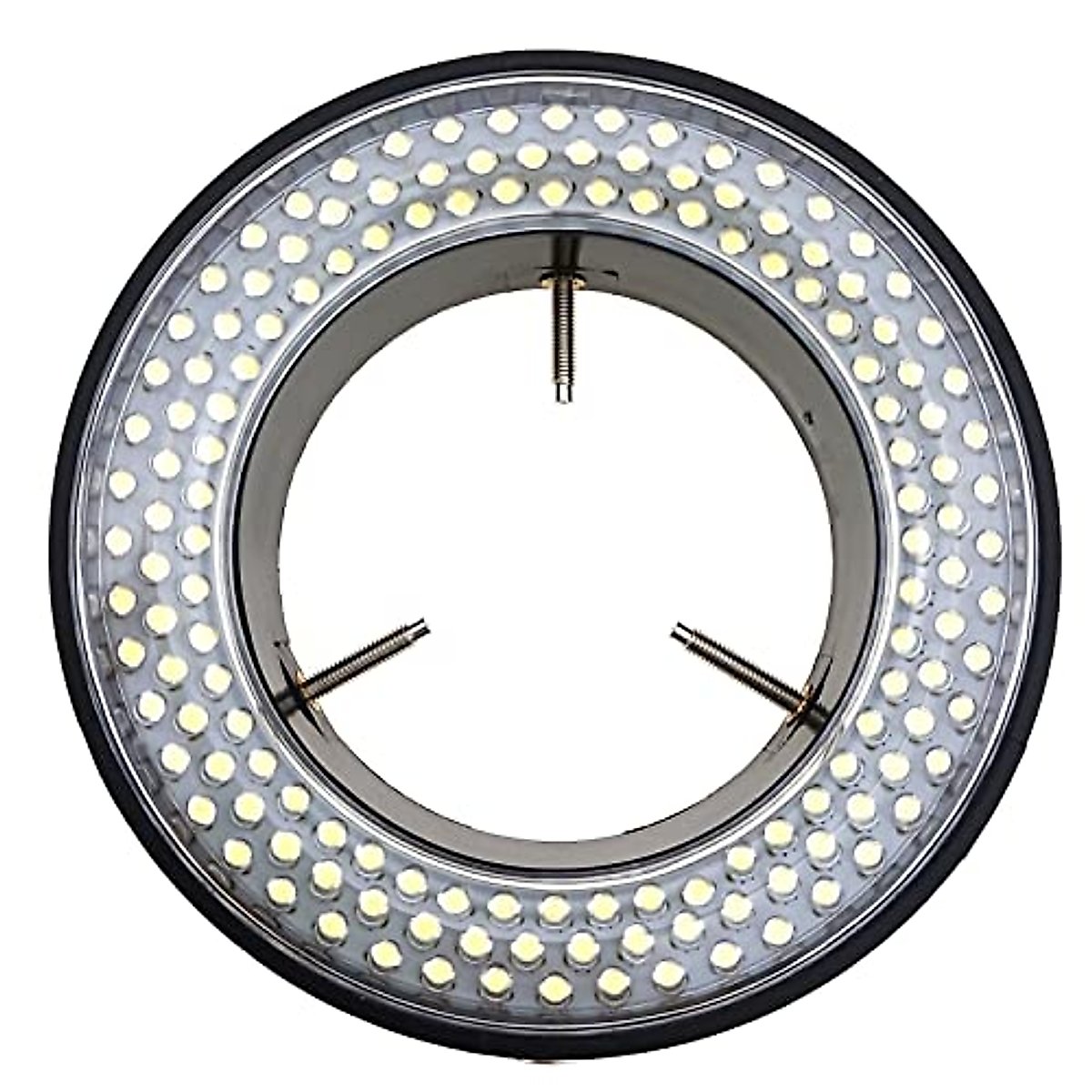 QAREQU 144 LED Ring Light External Adjustable Dimmer Adapter for Camera Microscope Brightness