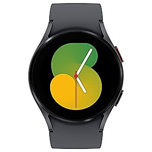 Samsung Galaxy Watch 5 40mm Bluetooth Smartwatch w/Body, Health, Fitness and Sleep Tracker, Improved Battery, Sapphire Crystal Glass, Enhanced GPS Tracking, US Version, Gray (Renewed)
