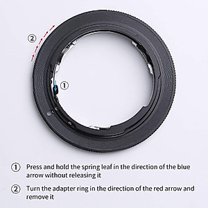 K&F Concept Updated NIK to EOS Adapter, Manual Lens Mount Adapter for Nikon F/AI Mount Lens and Canon EOS EF EF-S Mount Camera