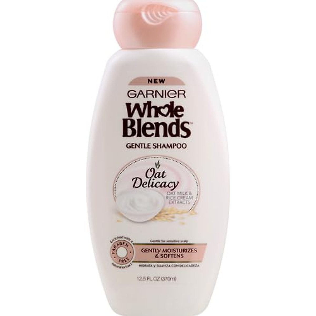 Garnier Whole Blends Gentle Shampoo Oat Delicacy, For Sensitive Scalp, 12.5 fl. oz.