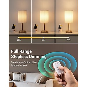 DEWENWILS Remote Control Light Socket with Dimmer, Wireless Light Switch, Dimmable Remote Light Bulbs Socket Switch, 100FT, E26 E27 Base with Controller, No Wiring, for Closet, Basement, ETL Listed