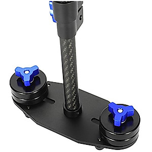 SunSmart 40cm Mini Carbon Fiber Handheld Camera Stabilizer Video Rig For DSLR DV Camera