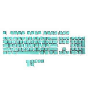 ROZELLA HOME Pudding Keycaps PBT Double- Shot OEM Profile ANSI Layout Compatible 60 61 87 TKL 104 108 Percent Mechanical Gaming Keyboard (Cyan)