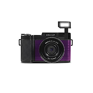 Minolta MND30 30 MP / 2.7K Ultra HD Digital Camera (Purple)