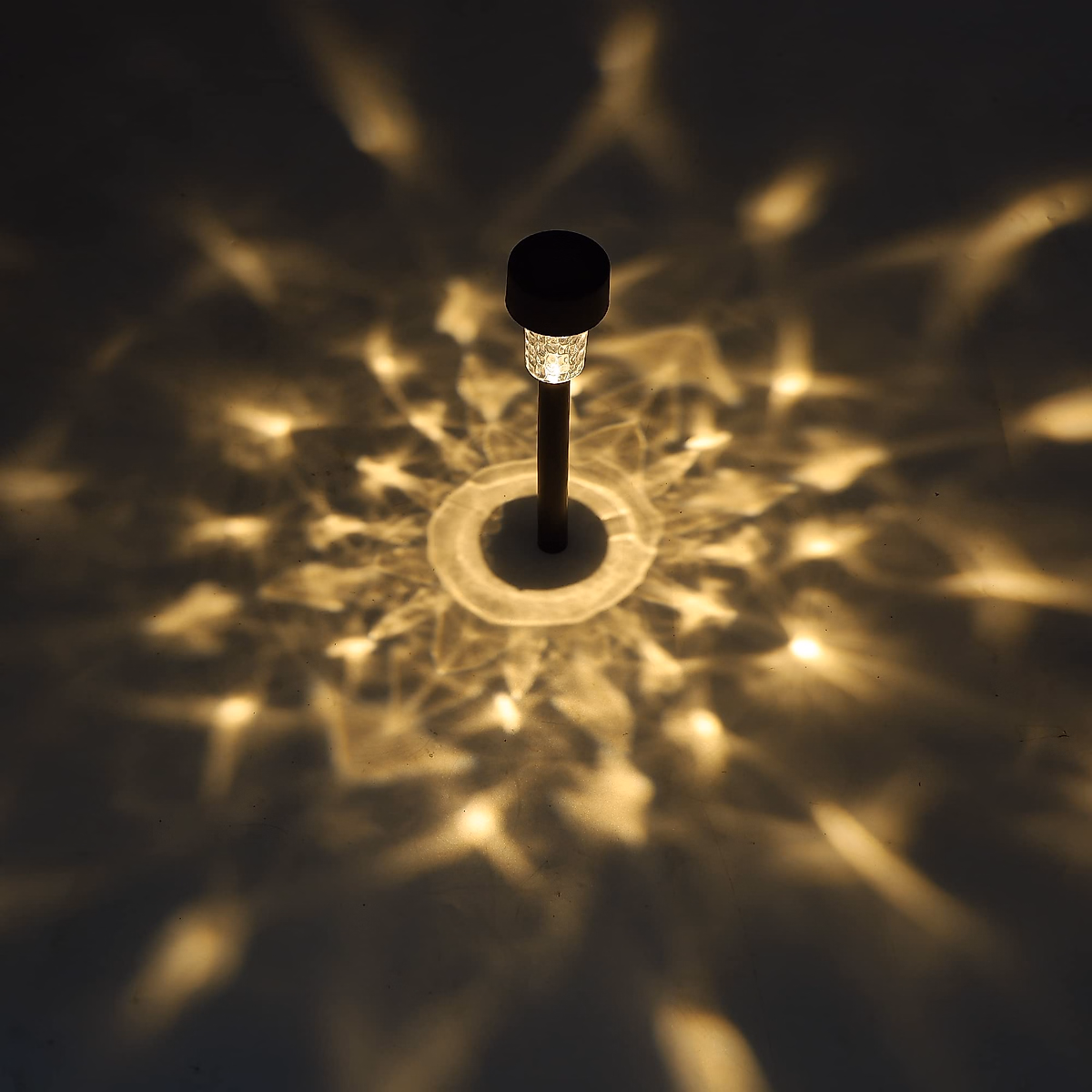 Dynaming 16 Pack Outdoor Solar Pathway Lights, Warm White LED Solar Powered Walkway Lights, Waterproof Landscape Decorative In-Ground Lighting for Garden Lawn Patio Yard Deck Driveway