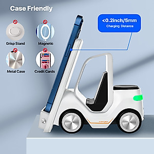 Diecallan 5 in 1 Wireless Charging Station 20W Adapter Fast Wireless Charging Apple Devices for iPhone 15/14/13/12 Series for AirPods Pro/3/2 for Apple Watch/iWatch Support Alarm Clock Night Light