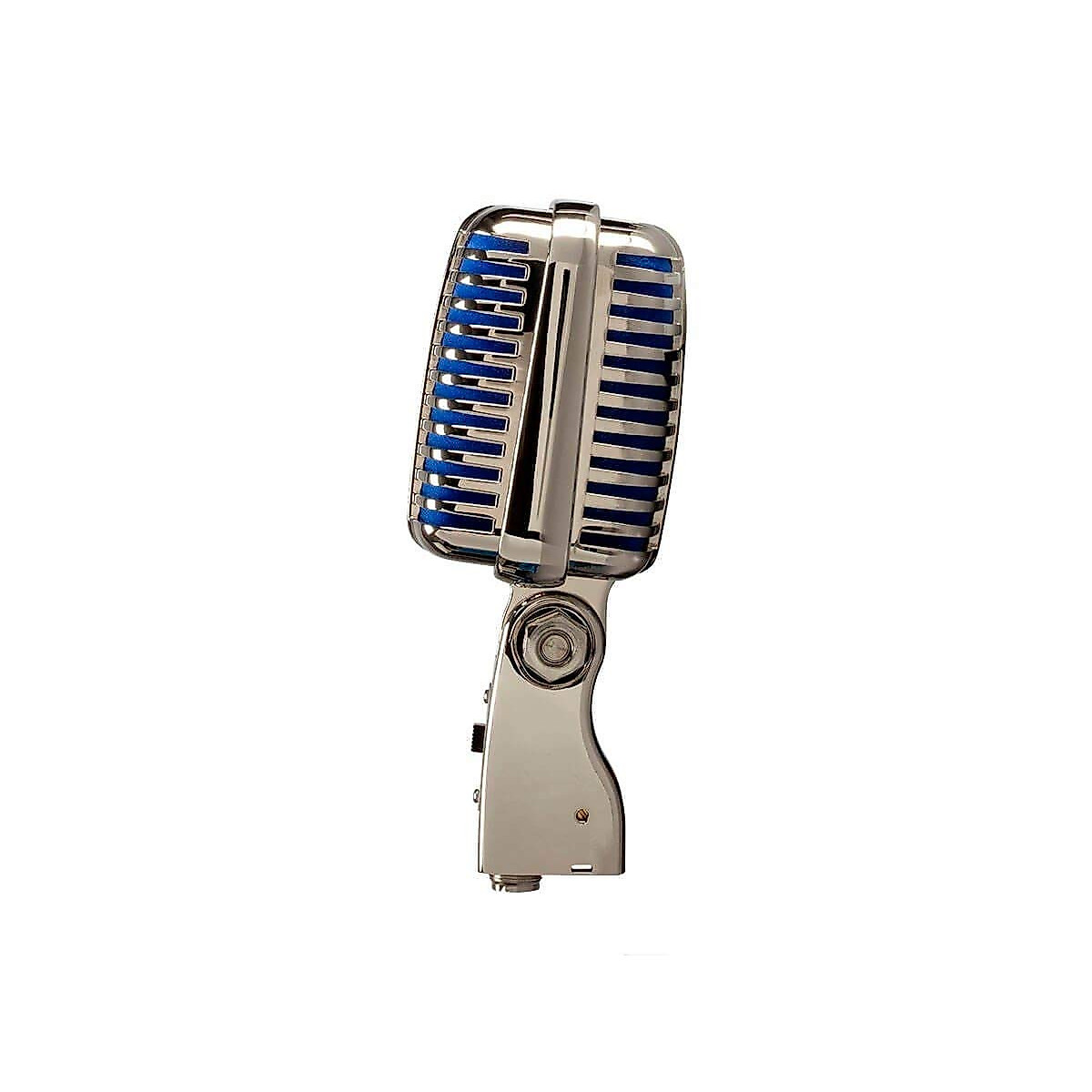 Monoprice Memphis Blue Classic Dynamic Microphone - Unidirectional, Retro-Style with Pop-Free On/Off Switch and Protective Case - Stage Right Series