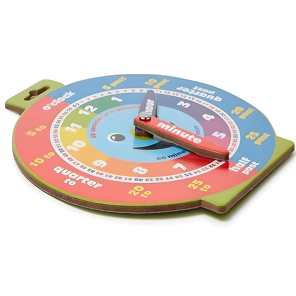 Morgan's Direct Early Learning Education Clock Moveable Hands Smiley Face Magnetic. - Easy to use and to learn for young children as well as durable and portable.