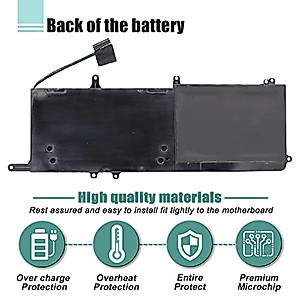 BOWEIRUI 99Wh 9NJM1 44T2R MG2YH Laptop Battery Replacement for Dell Alienware 17 R4 R5 15 R3 R4 P31E P69F P31E001 P31E002 P69F001 P69F002 HF25D 01D82 546FF 0546FF HF250 0HF250 0MG2YH 6-Cell 11.4V