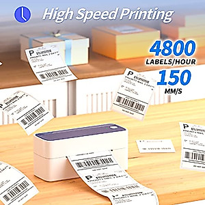 Bluetooth Thermal Label Printer, Phomemo Wireless 4x6 Shipping Label Printer for Shipping Packages, High Speed Desktop Label Maker for Small Business, Compatible with Amazon, Etsy, Ebay, USPS, Shopify