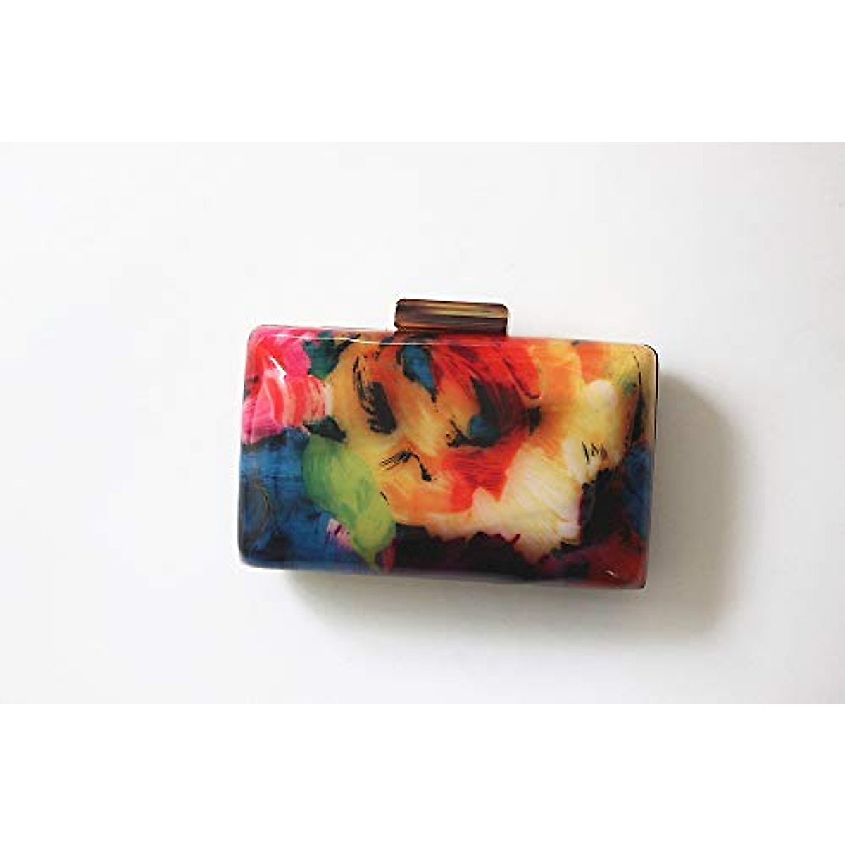 New Evening bags Acrylic Fashion Woman Luxury Flower Print Women Shoulder Bags Casual Vintage Clutch