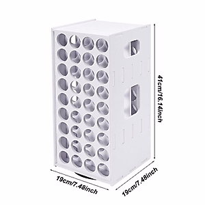 Paint Organizer - Paint Brush Holder | Paint Holder for Acrylic Painting | 72 Holes Paint Rack Stand | 360 Degree Rotating Vertical Paint Rack Stand Paint Holder Rack 2oz Paint Bottle Organizer