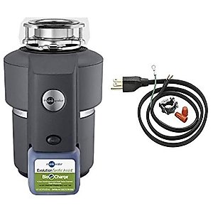 InSinkErator Evolution Septic Assist 3/4 HP Household Garbage Disposer and Power Cord Kit Bundle